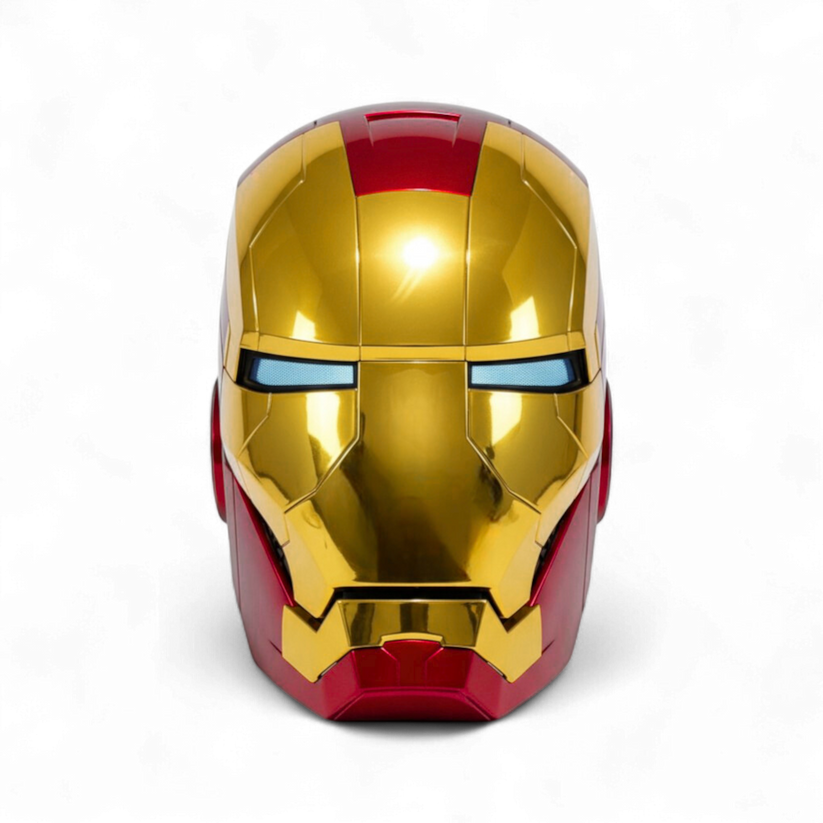 Iron Man MK5 Helmet Gold Edition with Voice Activation – HeroHaven