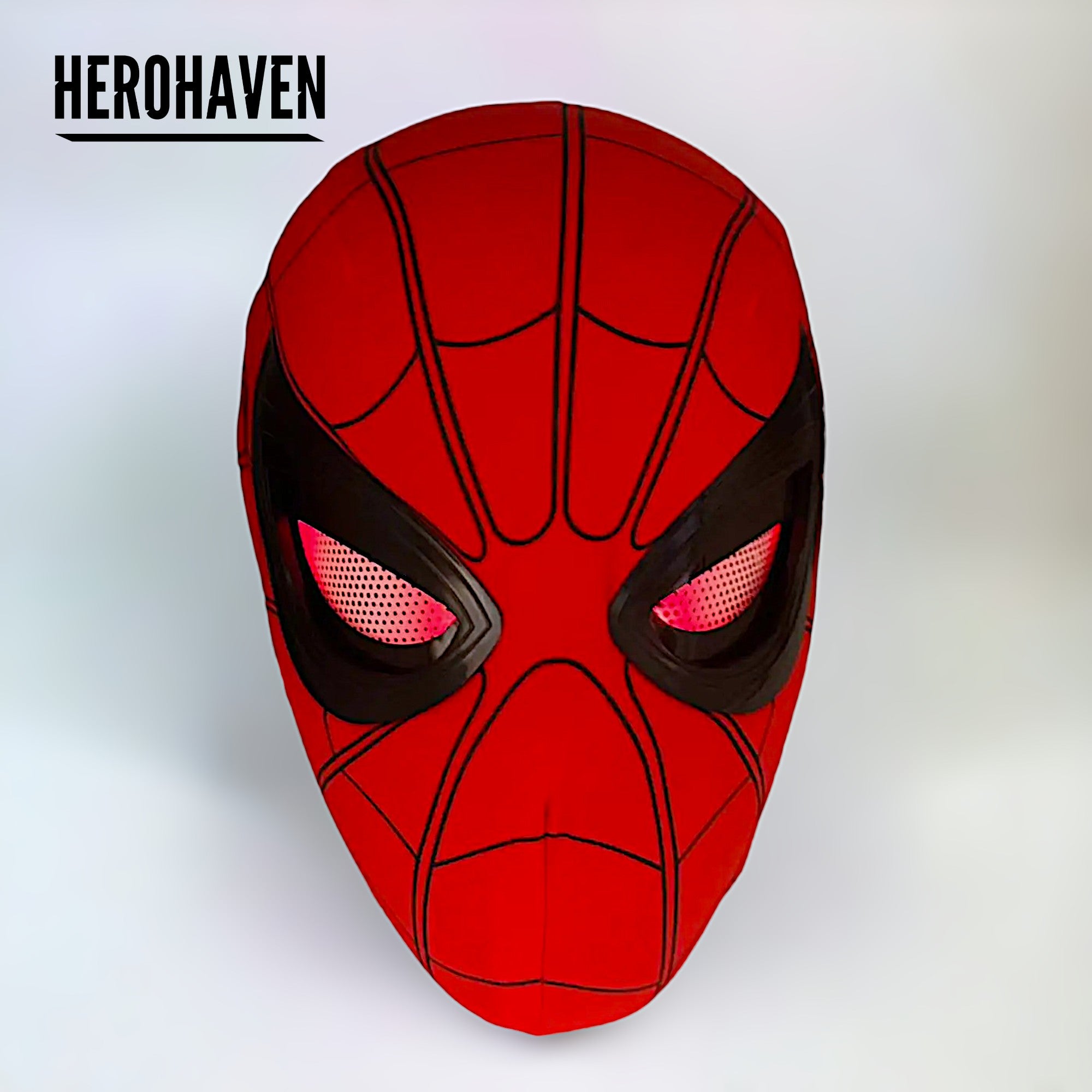 Spiderman Mask with Blinking Movable Eyes and Ring Control – HeroHaven